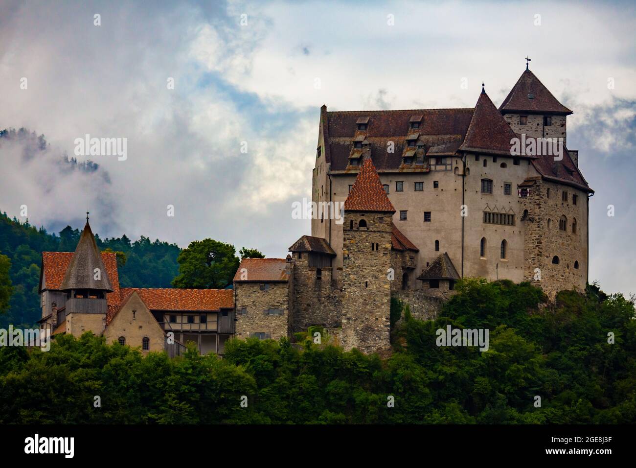 Germany Gutenberg Castle in Balzers, Liechtenstein Stock Photo - Alamy