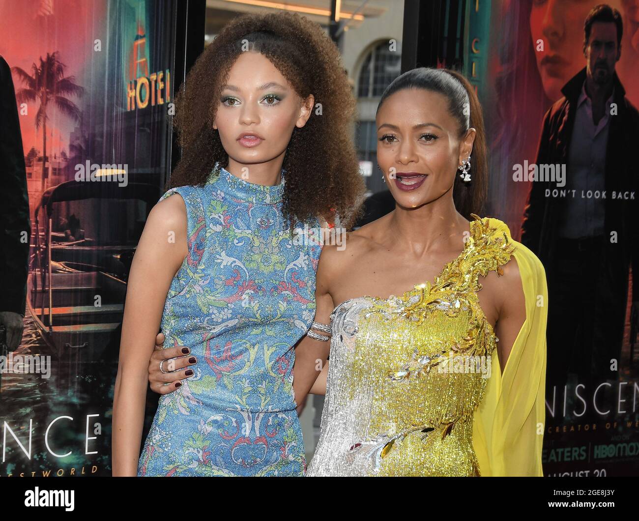 Los Angeles, USA. 17th Aug, 2021. (L-R) Nico Parker and Thandiwe Newton ...