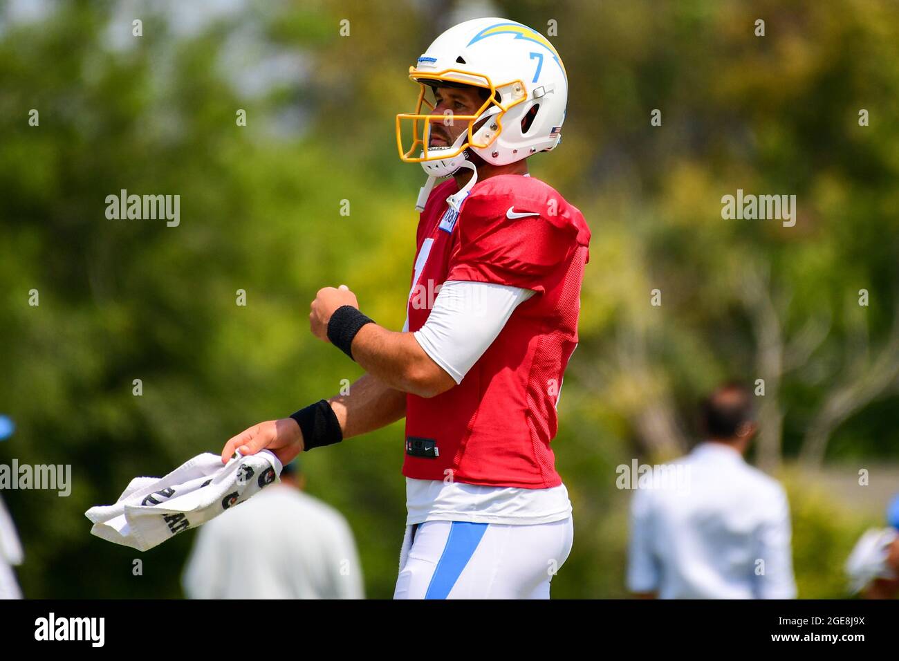 Los Angeles Chargers quarterback Chase Daniel (7) during training camp ...