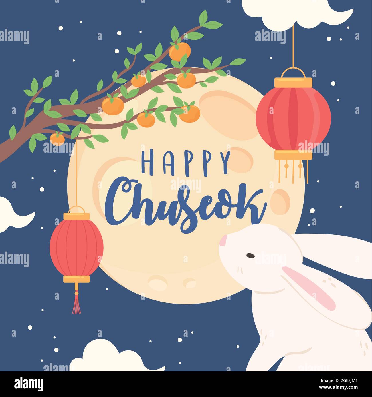 happy chuseok card Stock Vector Image & Art - Alamy
