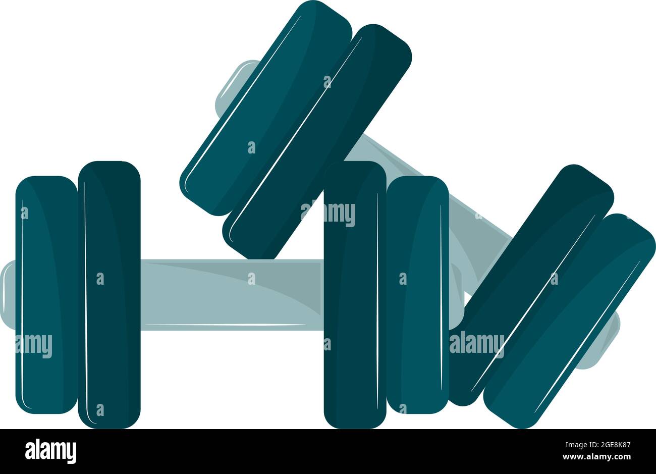 Dumbbell row Stock Vector Images - Alamy