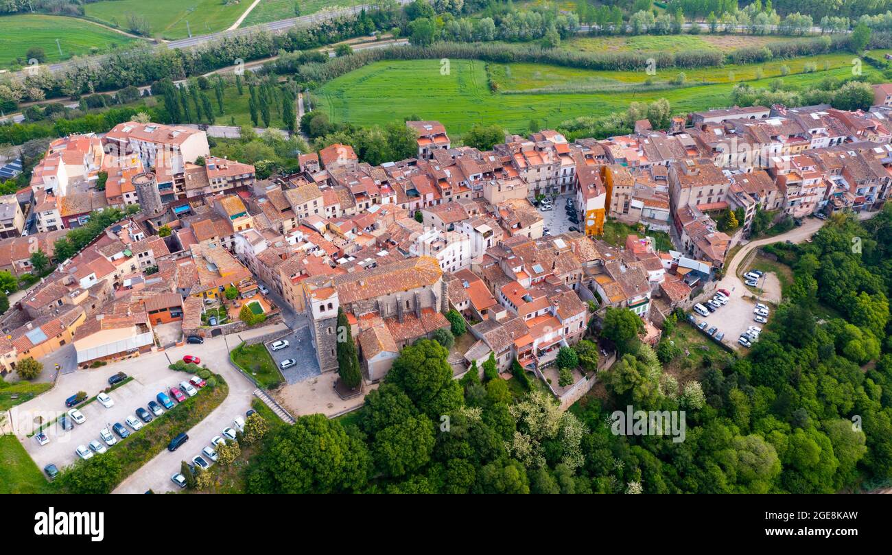 Aerial view girona province hi-res stock photography and images - Alamy