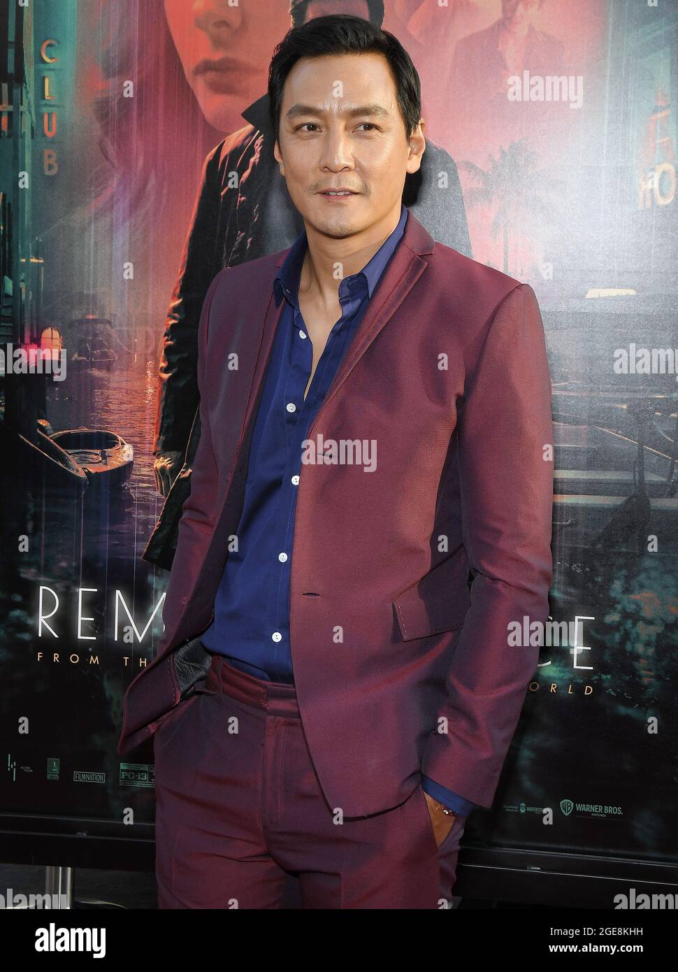 Hollywood, US, August 17, 2021. Daniel Wu arrives at the Warner Bros ...