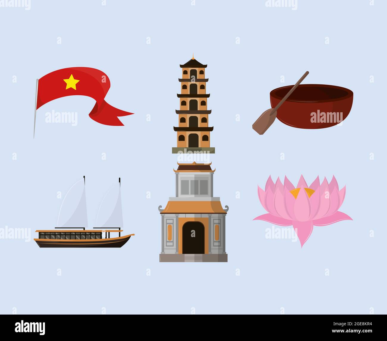 vietnam culture icons Stock Vector Image & Art - Alamy