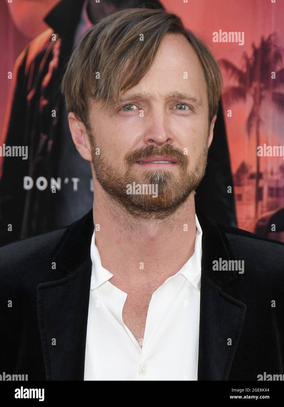 Los Angeles, USA. 17th Aug, 2021. Aaron Paul arrives at the Warner Bros ...