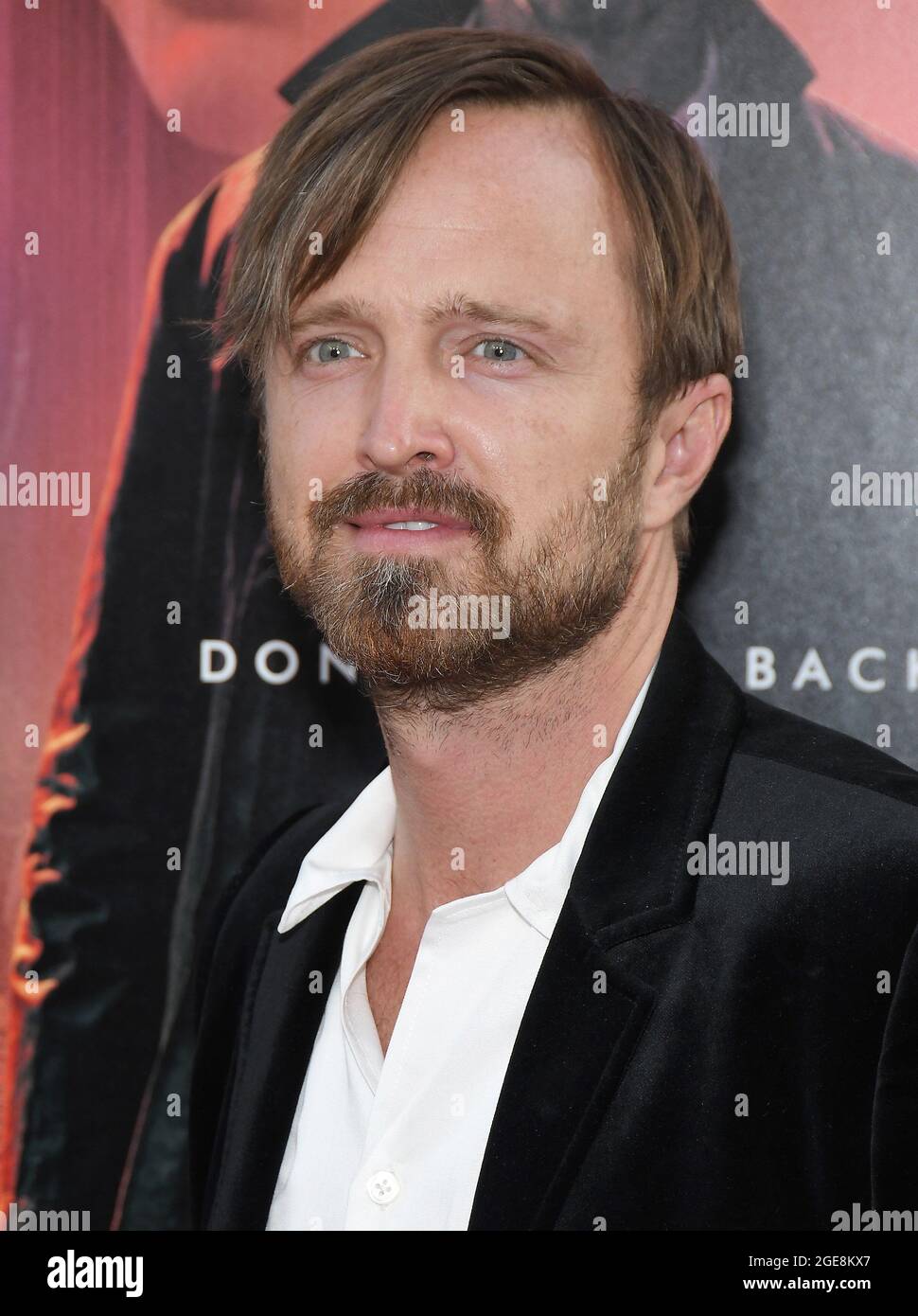 Los Angeles, USA. 17th Aug, 2021. Aaron Paul arrives at the Warner Bros ...