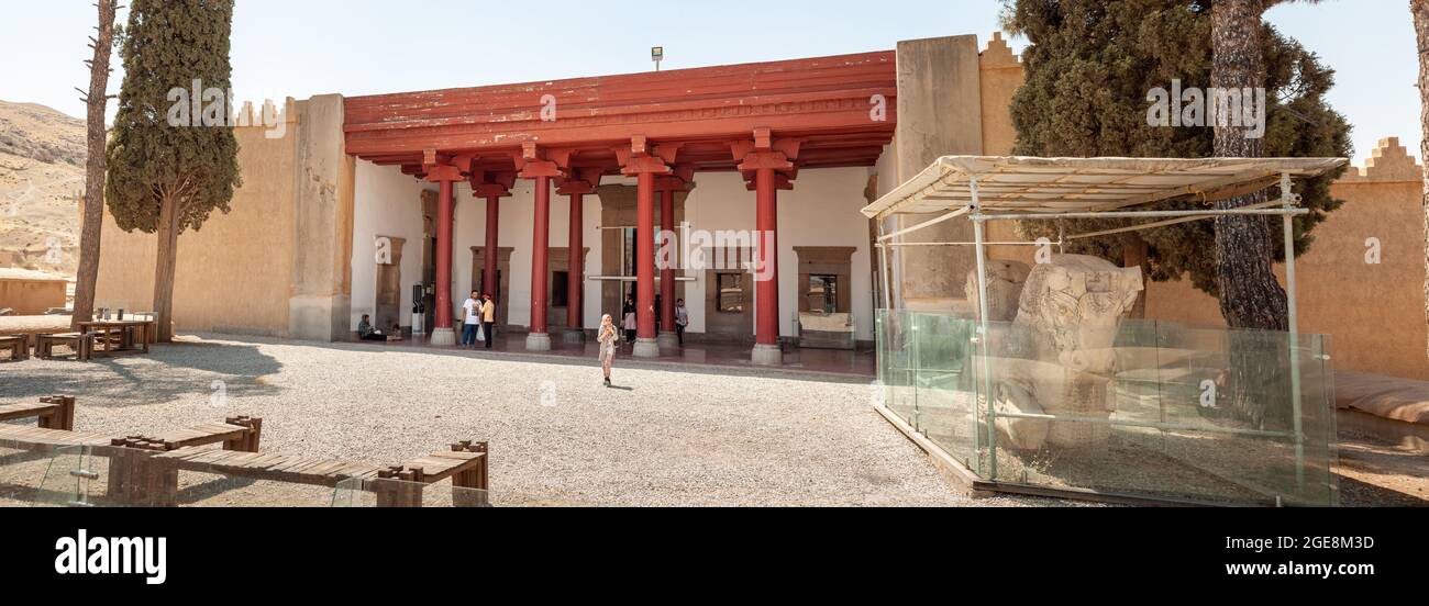 Persepolis, Iran -15 july 2021 .museum of the Persepolis. The ...