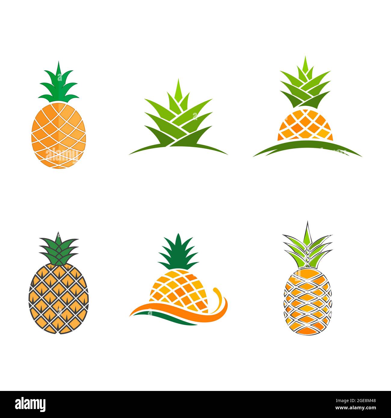 Pineapples logo Stock Vector Images - Alamy