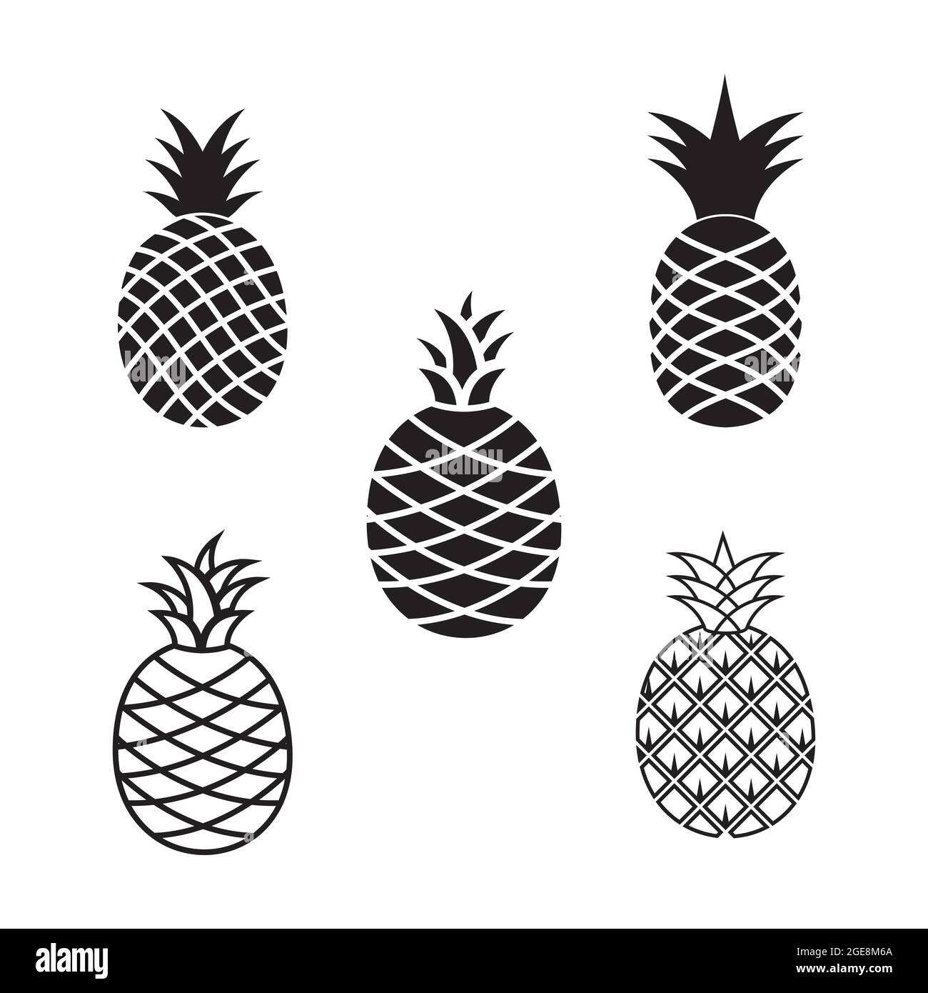 Pineapple Stencil Vector