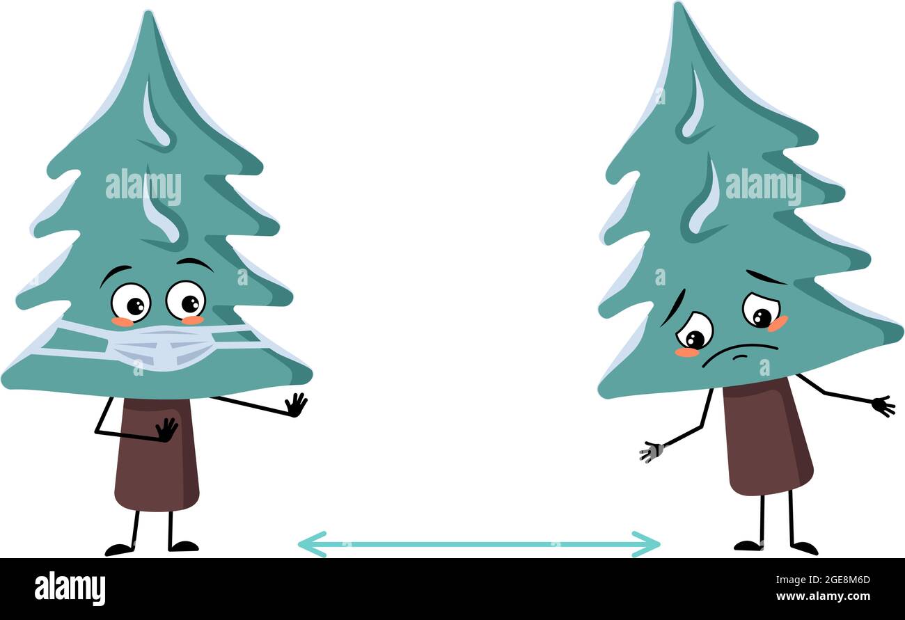 Christmas tree face mask Stock Vector Images - Alamy