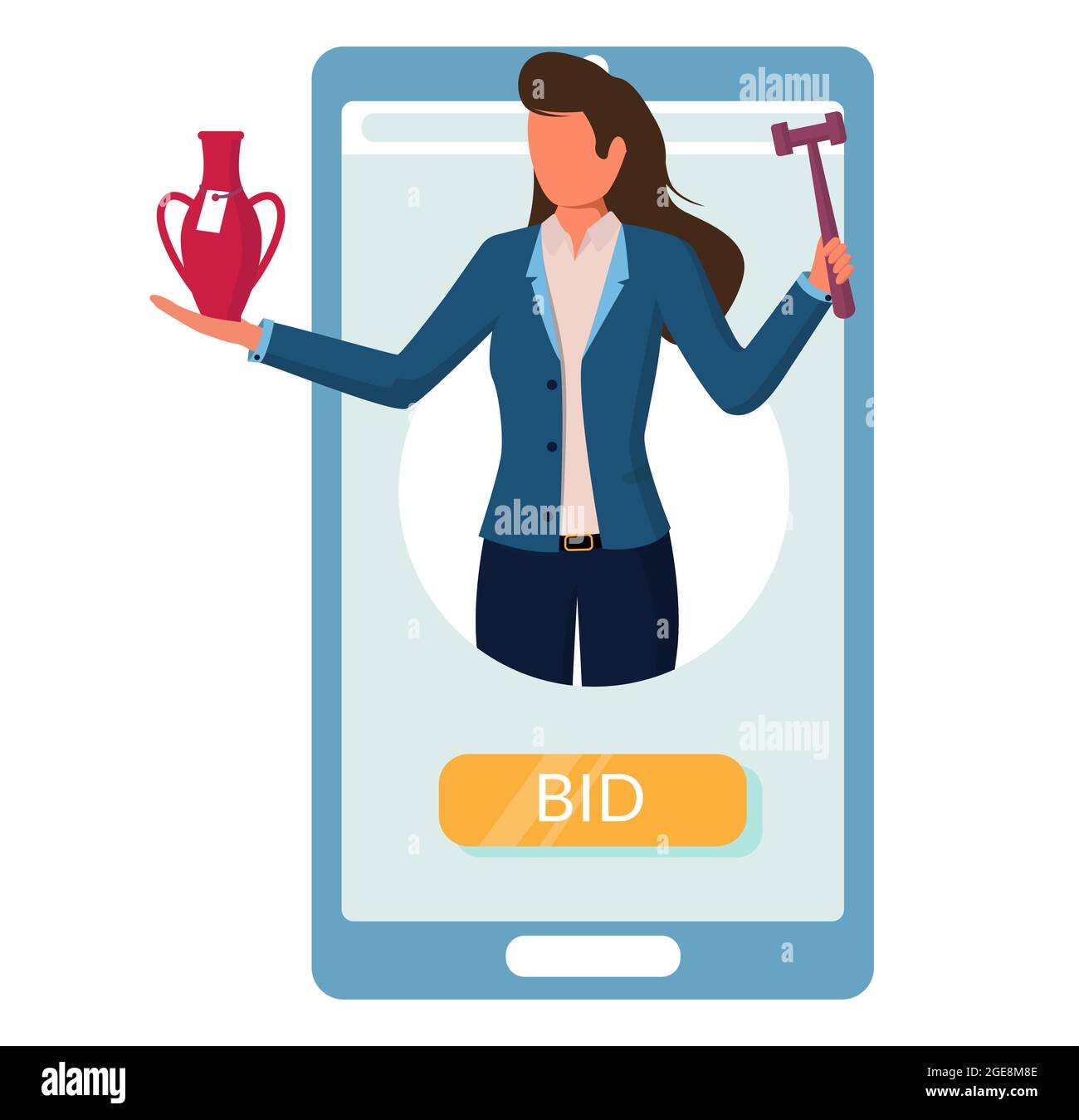 Cartoon auctioneer Stock Vector Images - Alamy