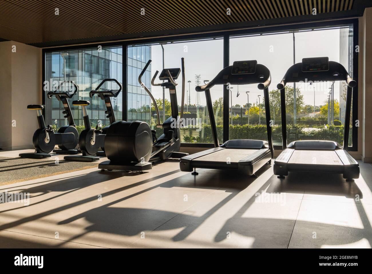 Gym treadmill electric equipment hi-res stock photography and images ...