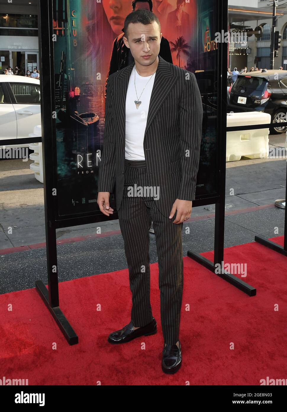 Hollywood, US, August 17, 2021. Mojean Aria arrives at the Warner Bros ...