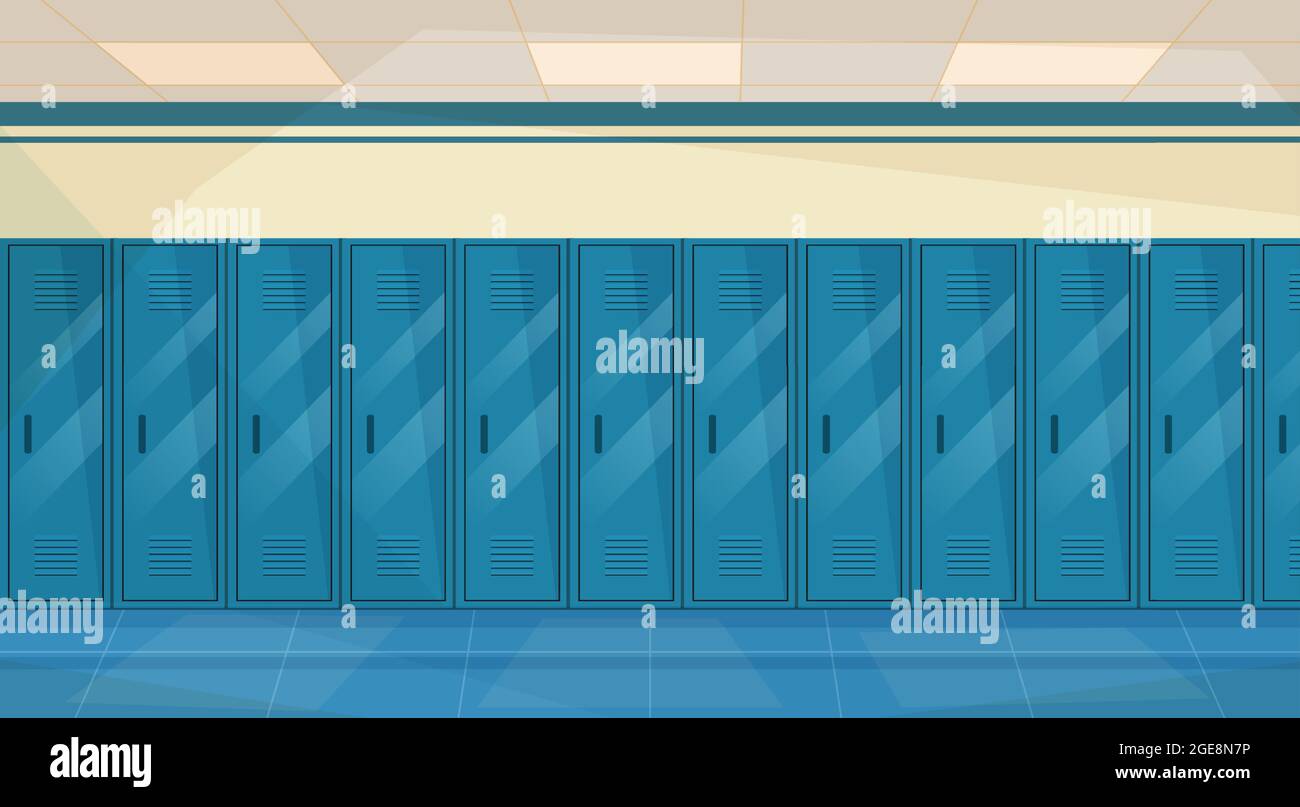 Student in school hallway Stock Vector Images - Alamy