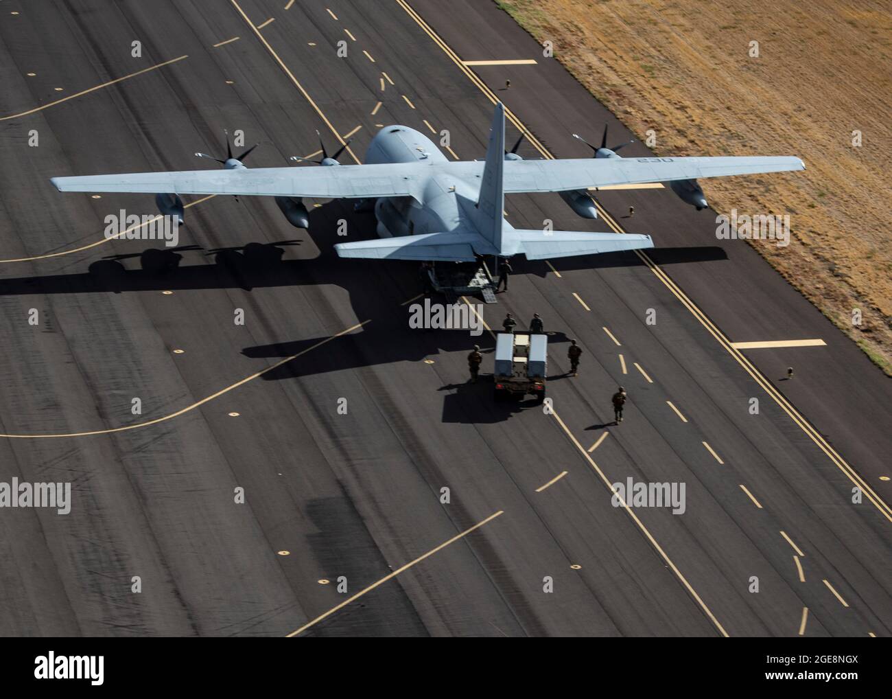 Artillery Marines from 1st Battalion, 12th Marines provide security as ...