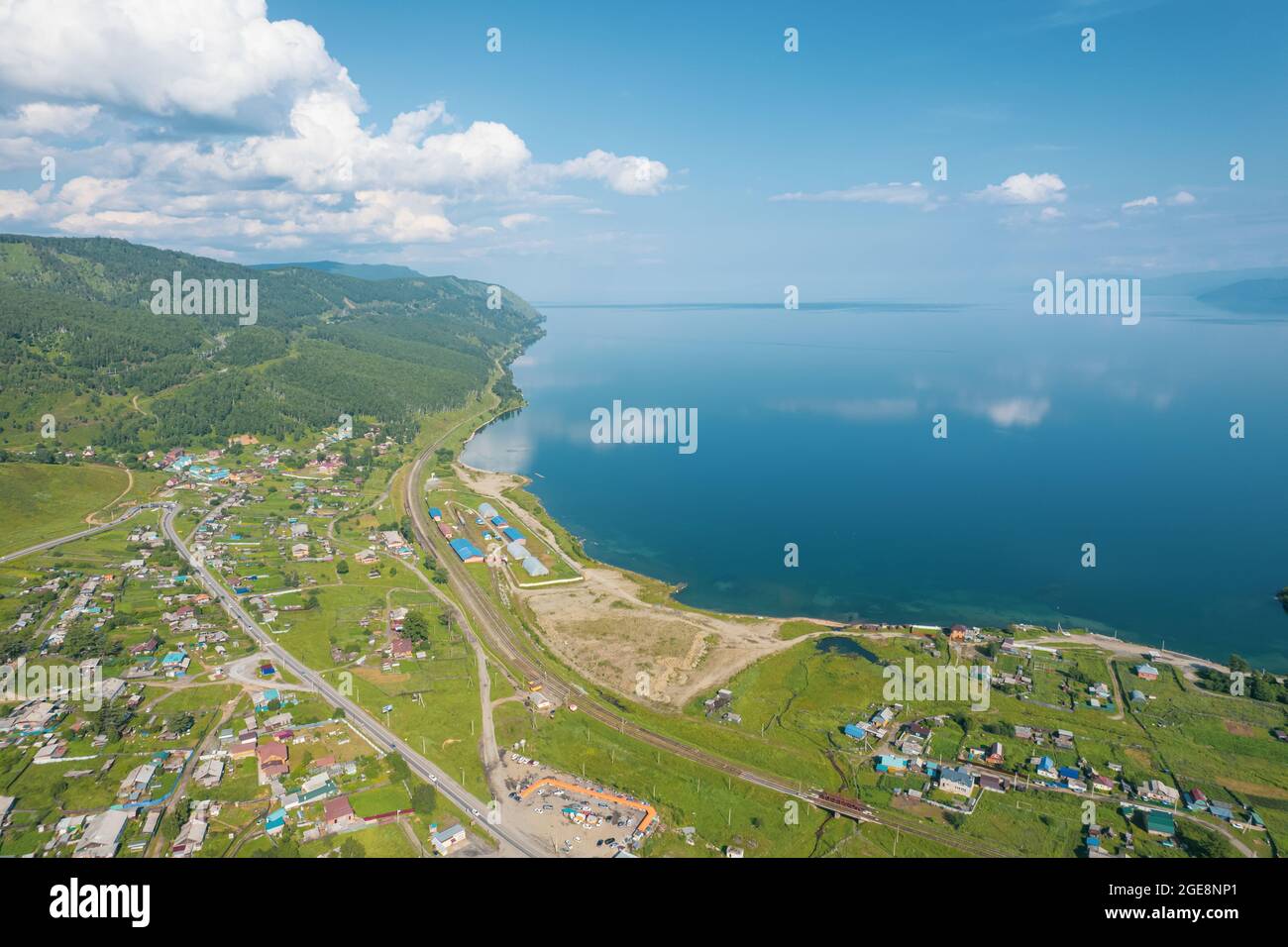 Summertime imagery of Lake Baikal is a rift lake located in southern ...
