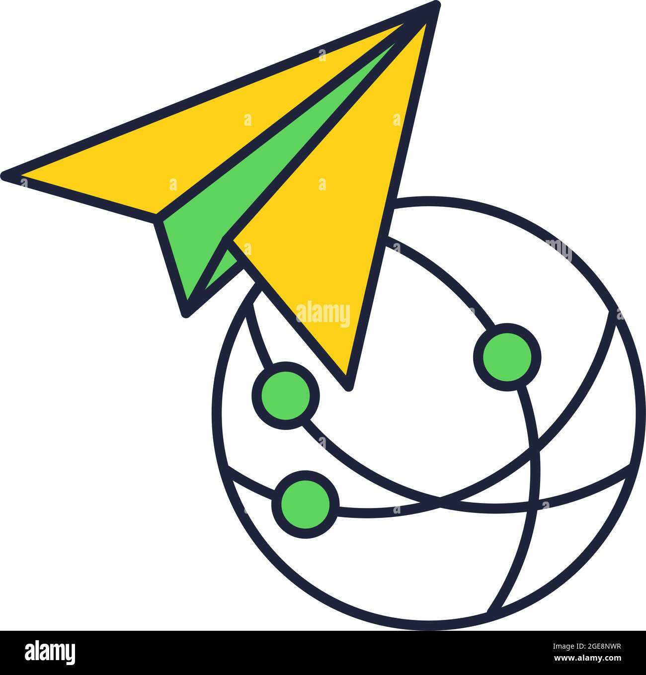 Plane inbound Stock Vector Images - Alamy