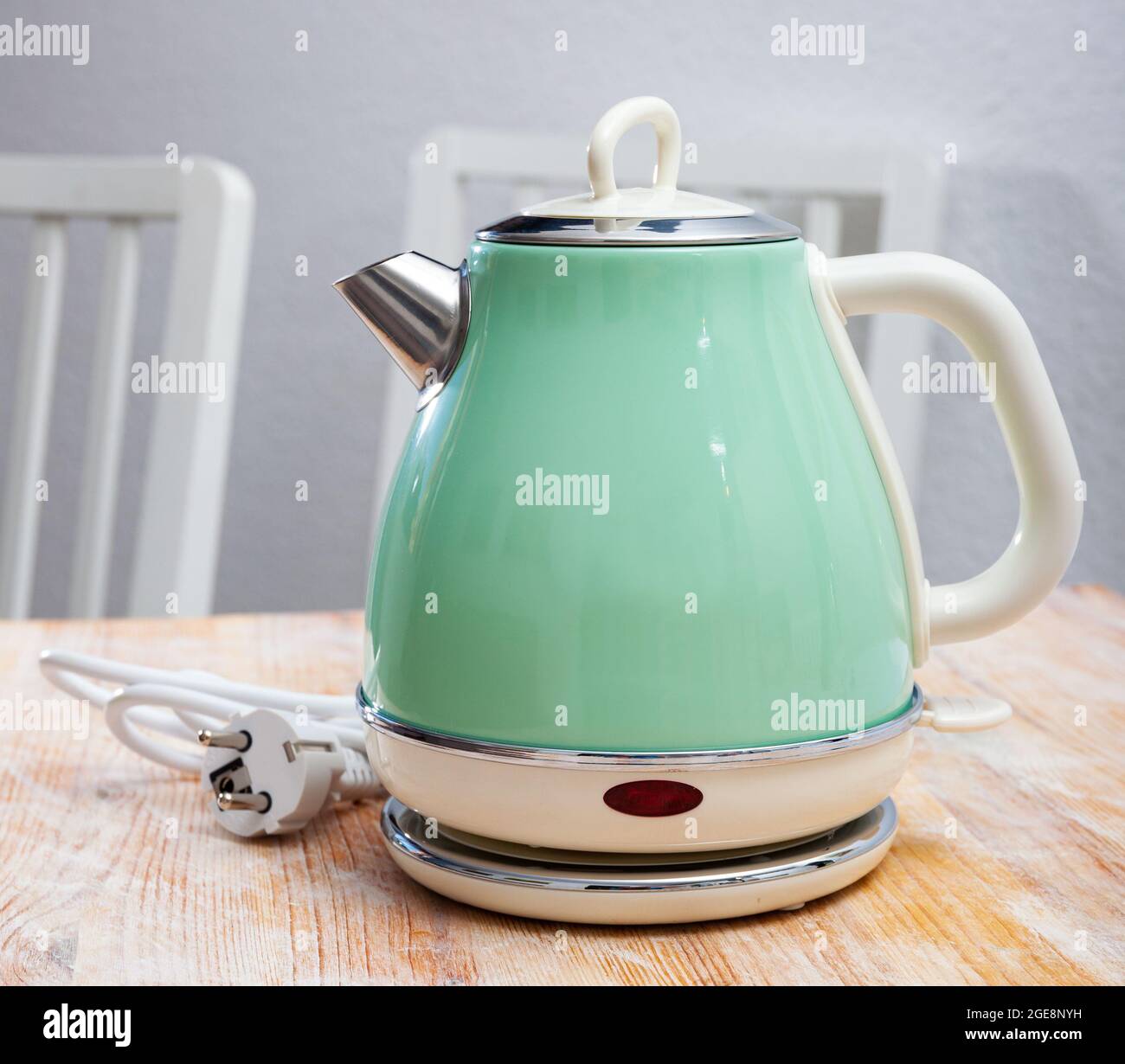 Kettle boiling in modern kitchen hi-res stock photography and images ...