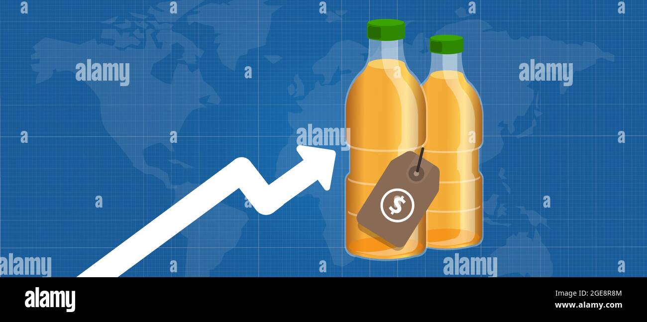 Palm oil price going up increase rise trade market international arrow ...