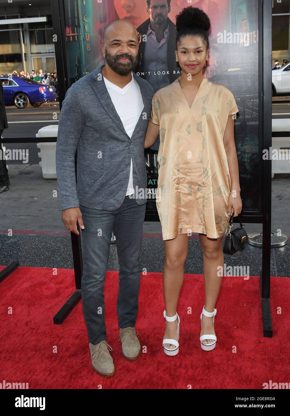 Hollywood, US, August 17, 2021. (L-R) Jeffrey Wright and Juno at the ...