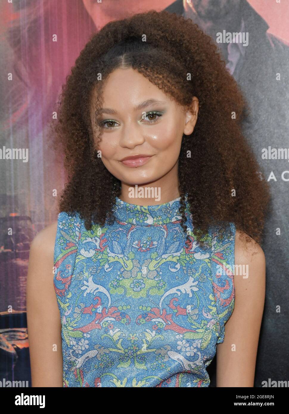 Hollywood, US, August 17, 2021. Nico Parker arrives at the Warner Bros ...