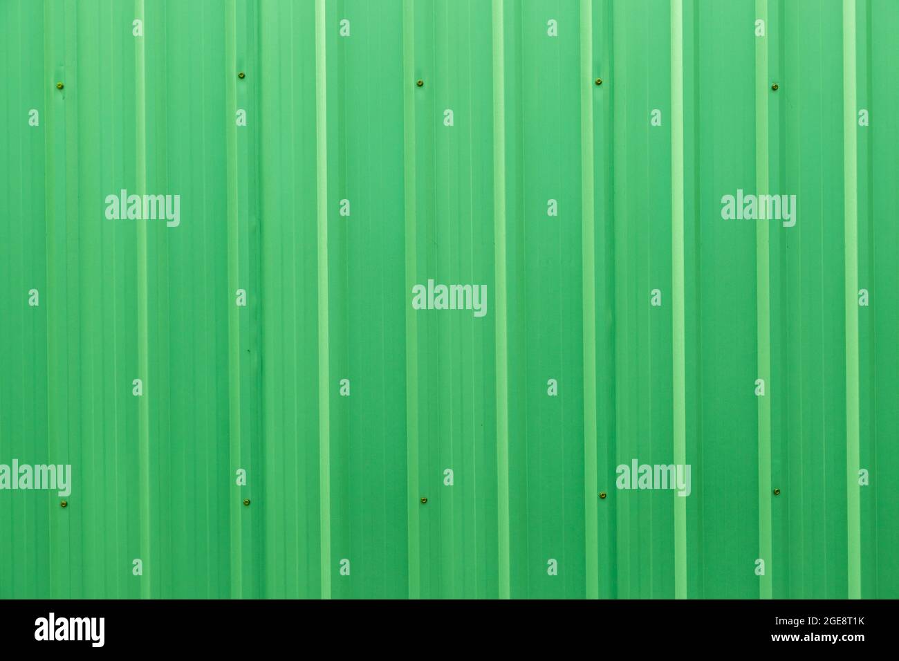 Green color corrugated metal zinc sheet texture background Stock Photo ...