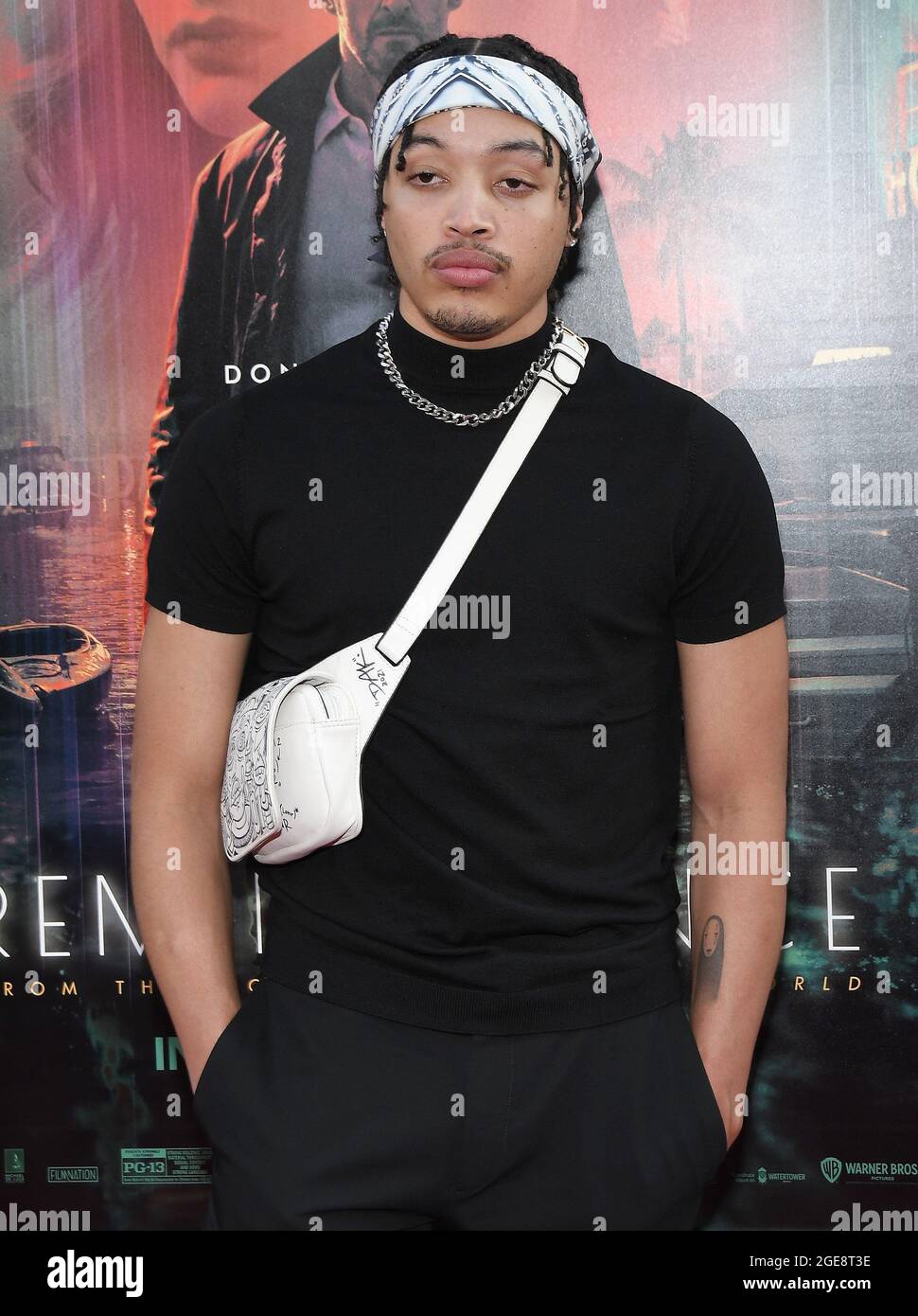 Los Angeles, USA. 17th Aug, 2021. Lonr arrives at the Warner Bros ...