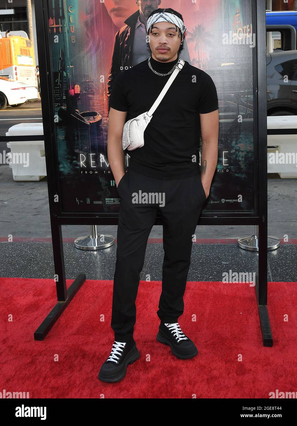 Los Angeles, USA. 17th Aug, 2021. Lonr arrives at the Warner Bros ...