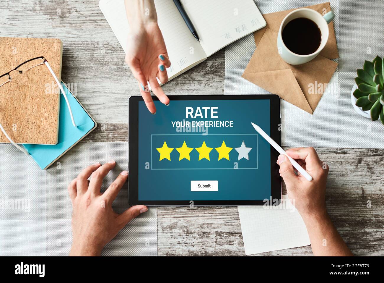 Rate customer experience review. Service and Customer satisfaction ...