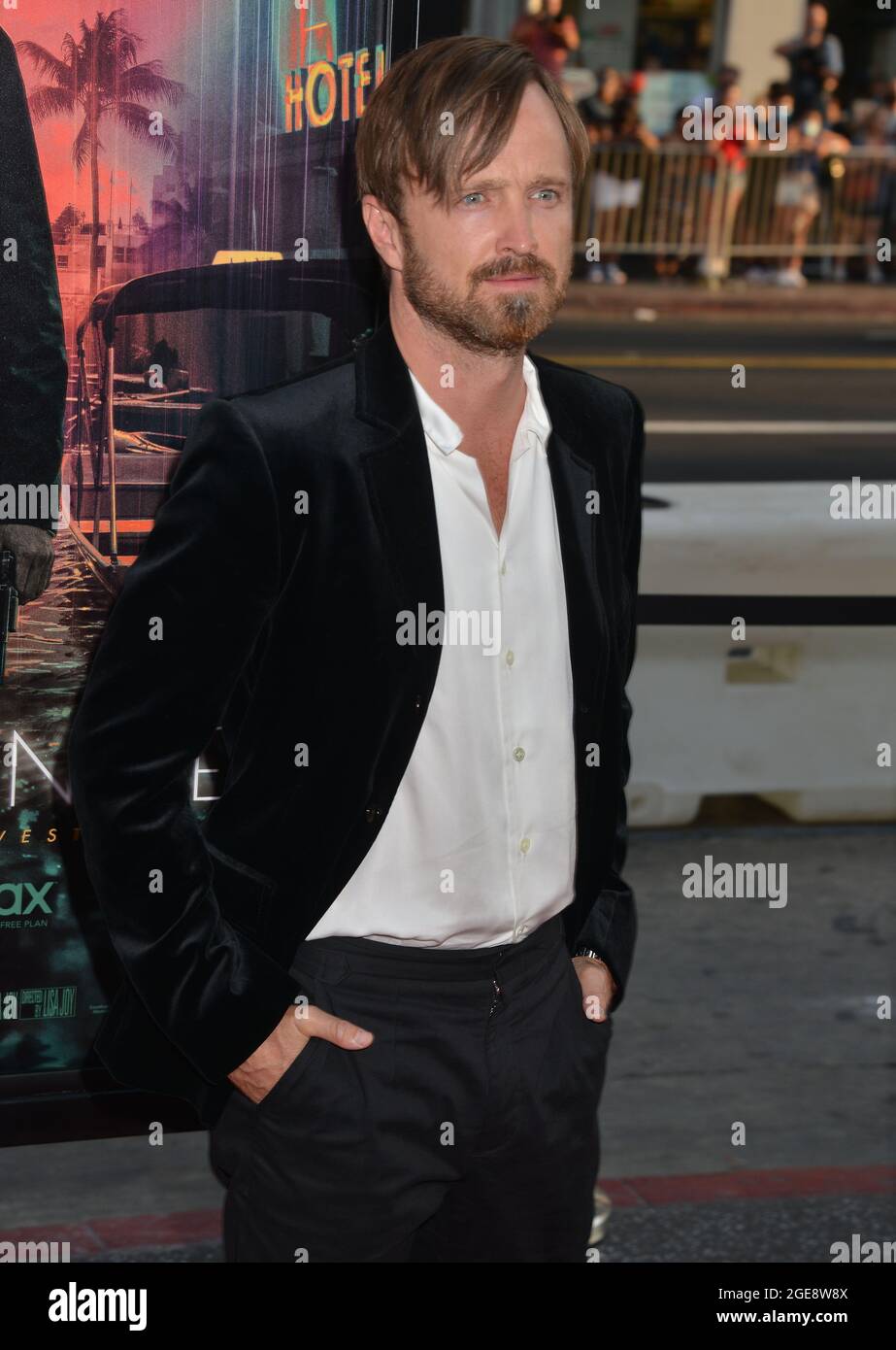Los Angeles, USA. 18th Aug, 2021. Aaron Paul 068 arrives at Warner Bros ...