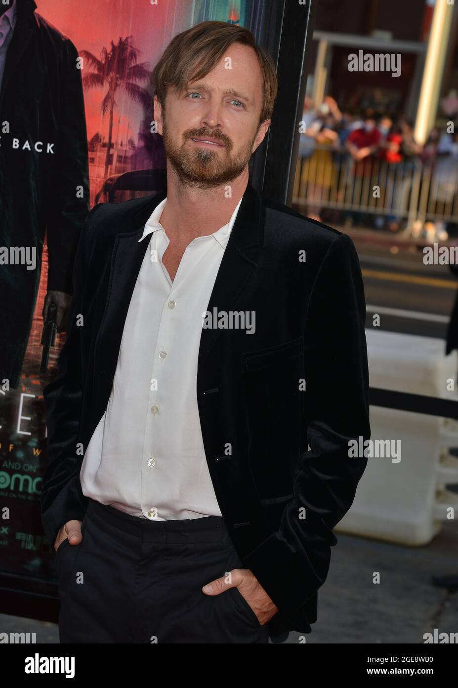 Los Angeles, USA. 18th Aug, 2021. Aaron Paul 072 arrives at Warner Bros ...
