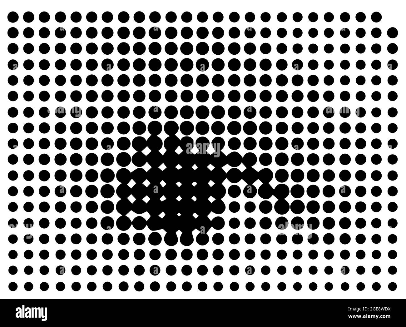 Eye from the dots. Vector illustration Stock Vector Image & Art - Alamy