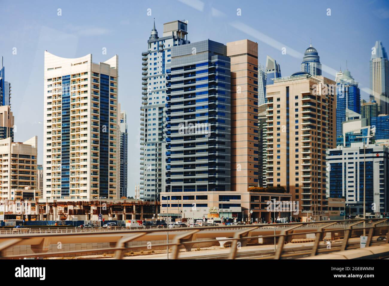 Urban road cityscape of Dubai at daytime Stock Photo - Alamy