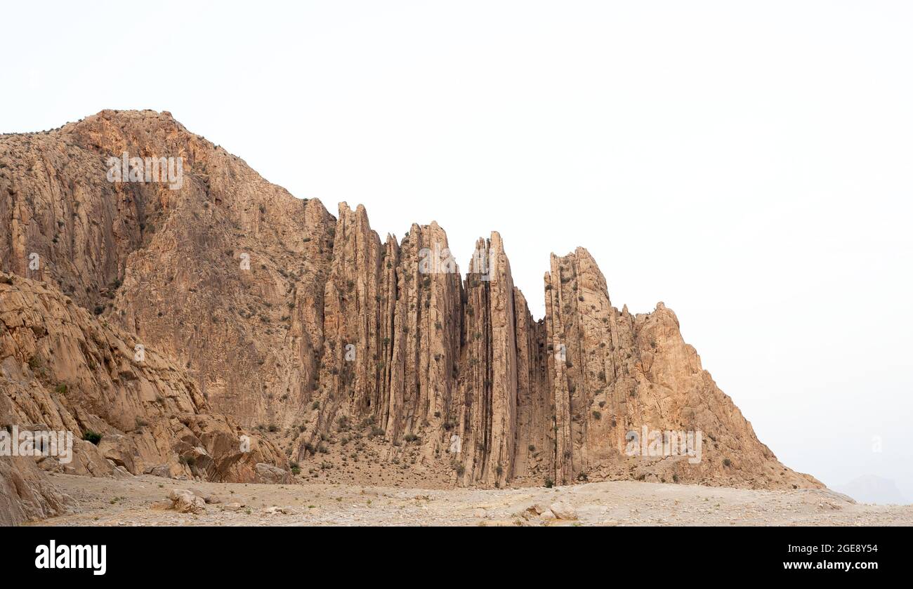 Texture or background layers and cracks in sedimentary rock on cliff ...