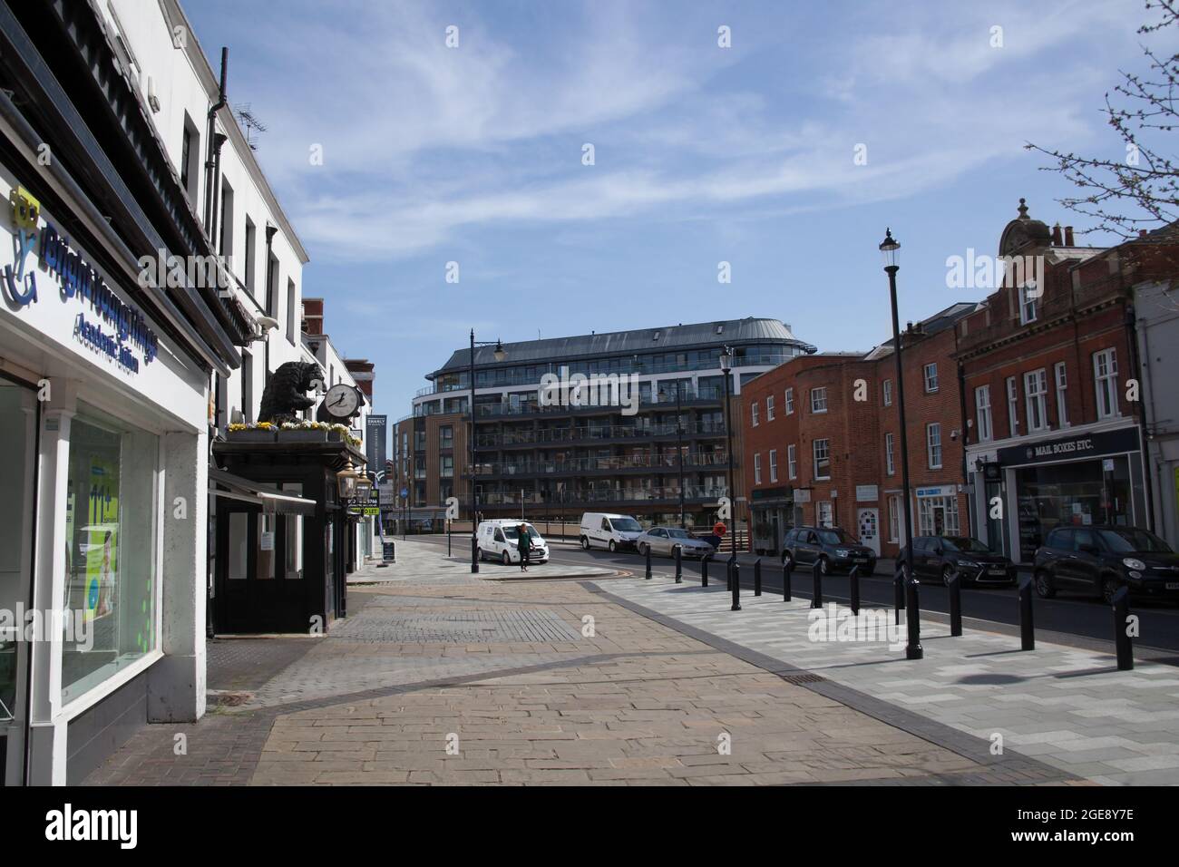 Views of the High Street in Maidenhead, Berkshire in the UK Stock Photo ...