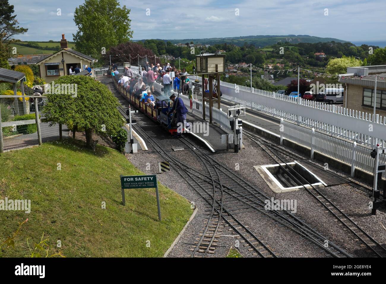 Pecorama Beer Heights Light Railway in Beer Devon England UK Stock ...