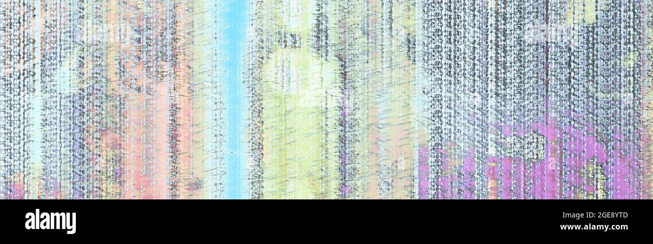 Illustration of a colorful vertically striped abstract panoramic ...