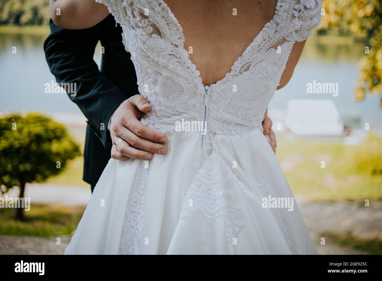 Bride and the groom during their wedding ceremony Stock Photo - Alamy