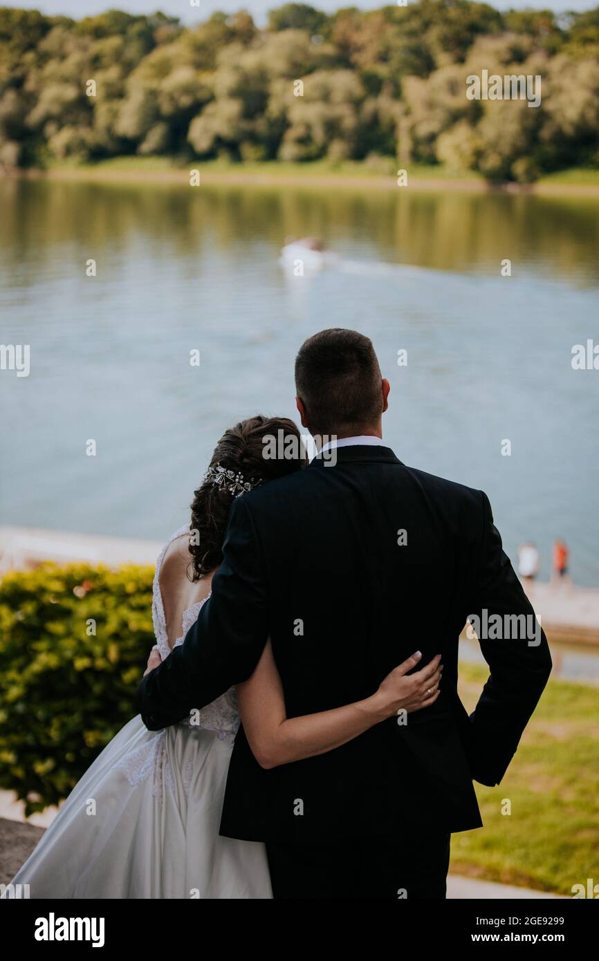 Bride and the groom during their wedding ceremony Stock Photo - Alamy