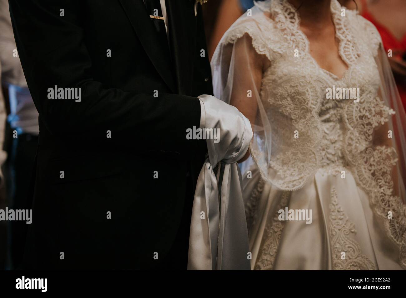 Bride and the groom during their wedding ceremony Stock Photo - Alamy