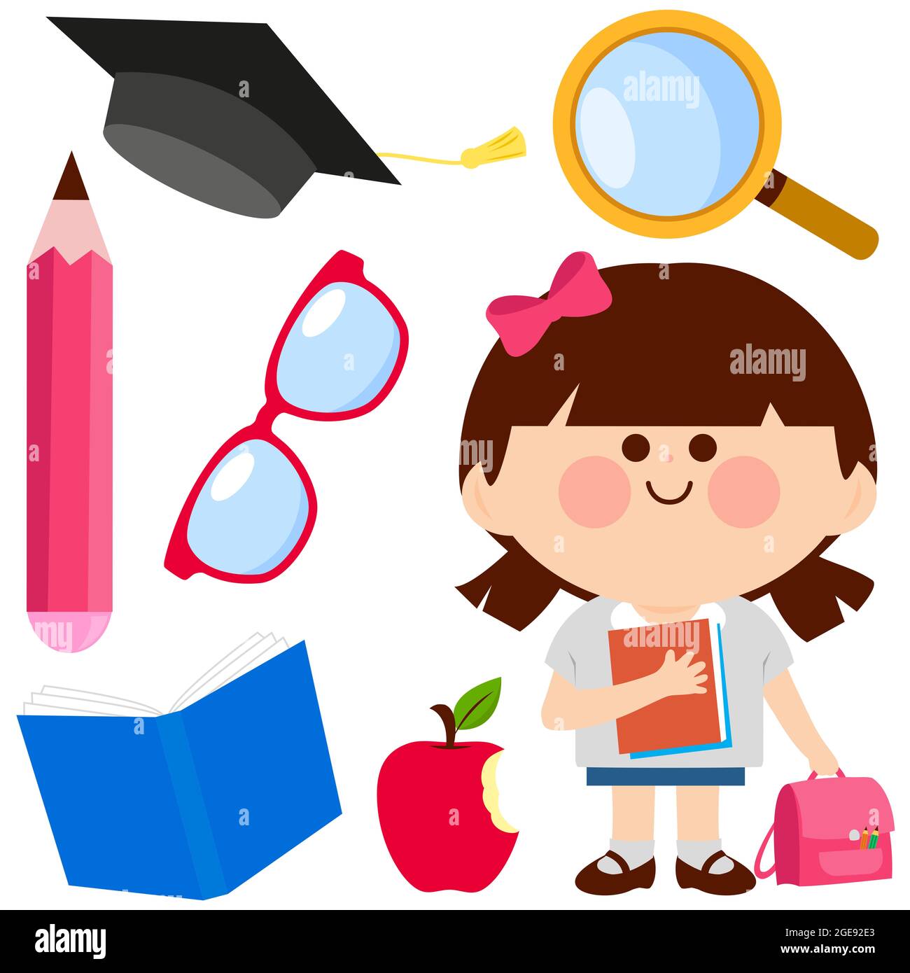 Classroom objects Cut Out Stock Images & Pictures - Alamy