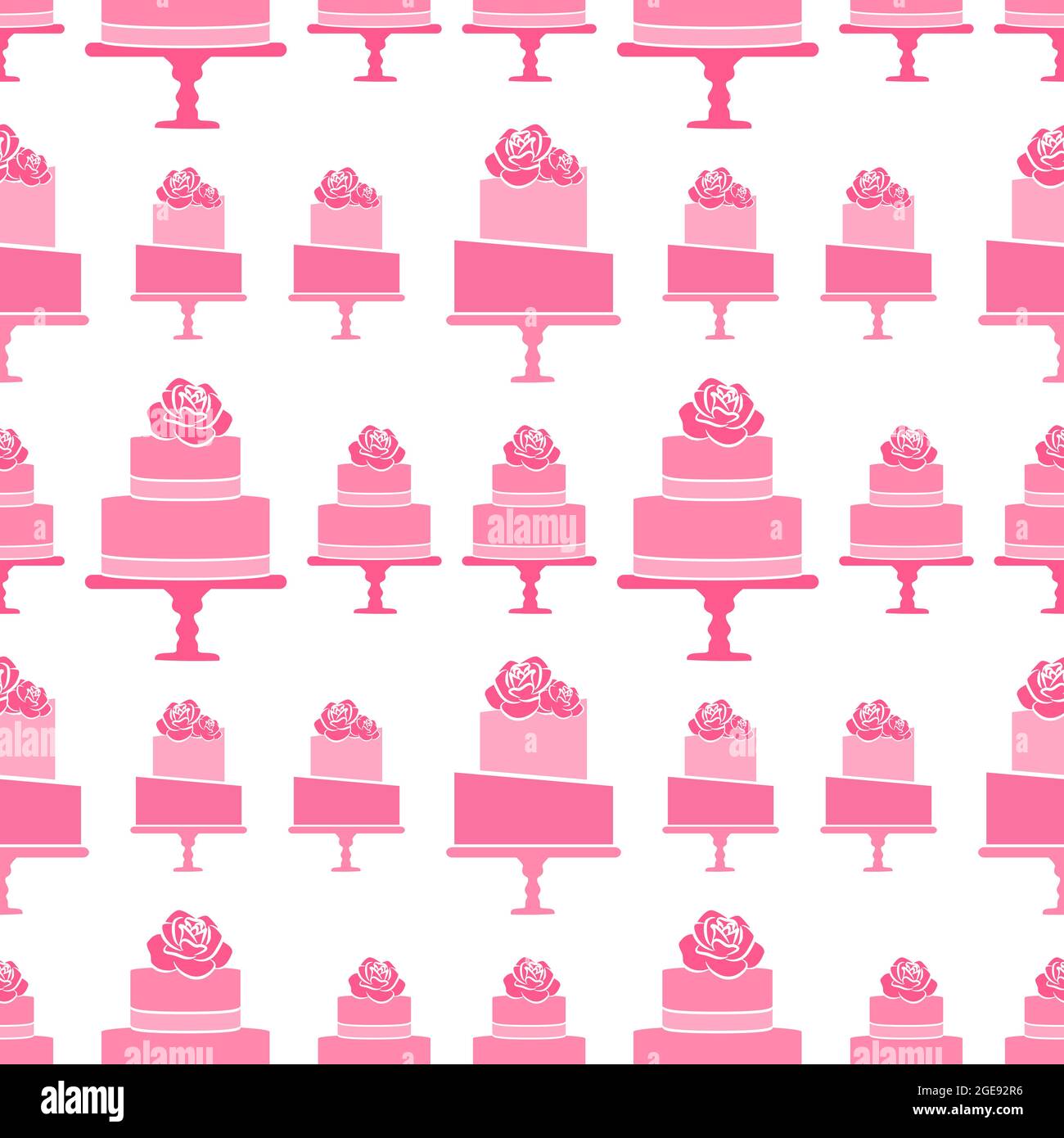 Pink Cake Pattern Background Stock Vector Image & Art - Alamy