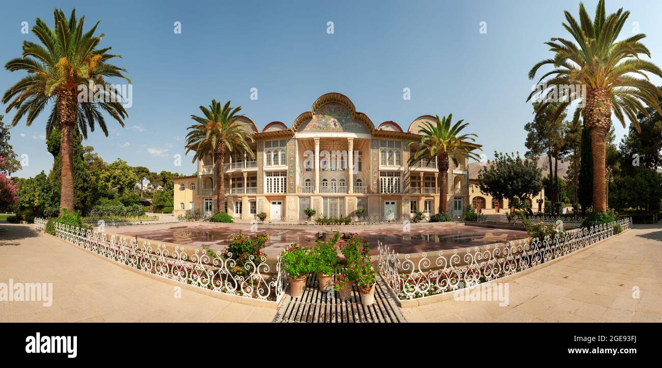 Shiraz, Iran,16 july 2021 Persian garden of Eram with its beautiful ...