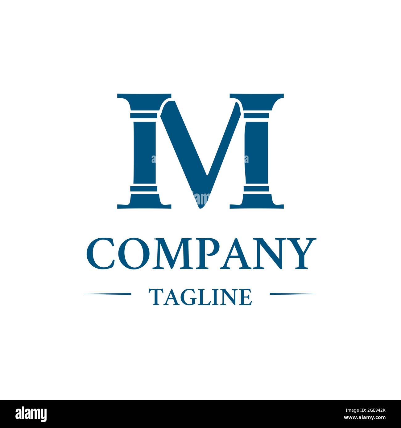 Law logo m hi-res stock photography and images - Alamy