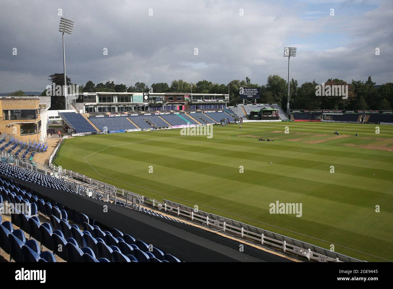 General view of the ground during Glamorgan vs Essex Eagles, Royal ...