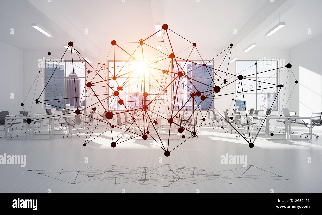 Networking and wireless connection as concept for effective modern ...