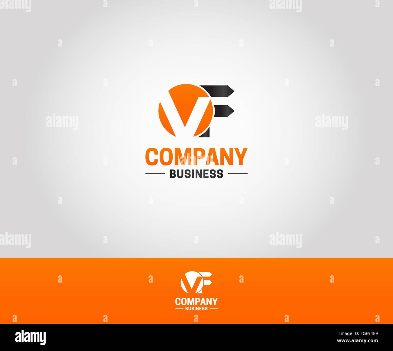 VF Logo Design Template Stock Vector Image & Art - Alamy