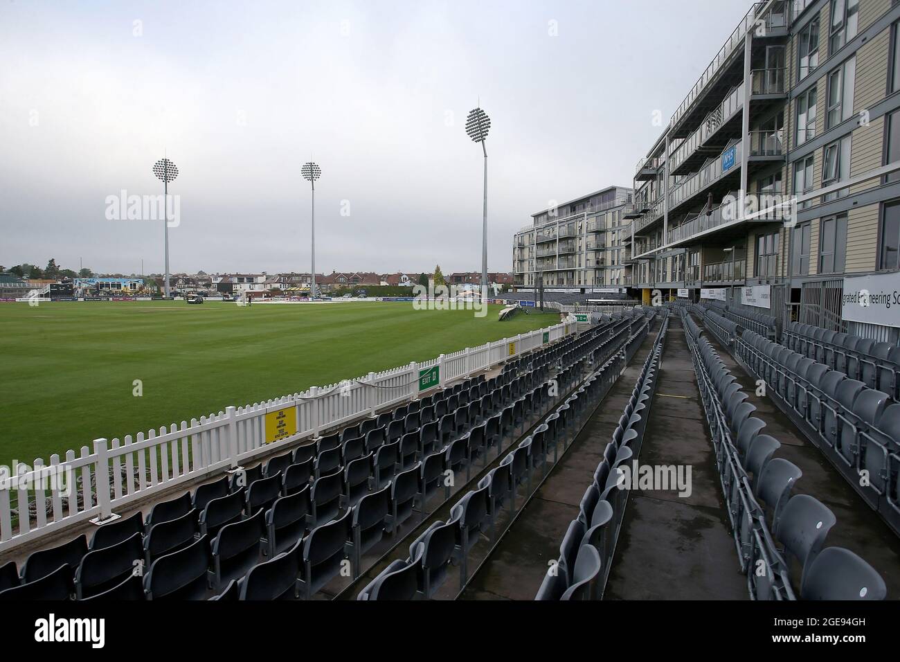 General view of the ground ahead of Gloucestershire vs Essex Eagles ...