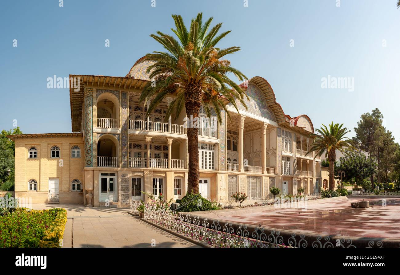 Shiraz, Iran,16 july 2021 Persian garden of Eram with its beautiful ...