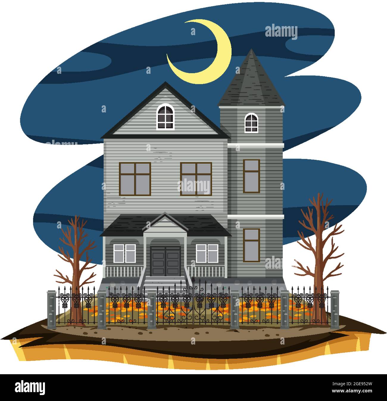 Nightmare scenery Stock Vector Images - Alamy